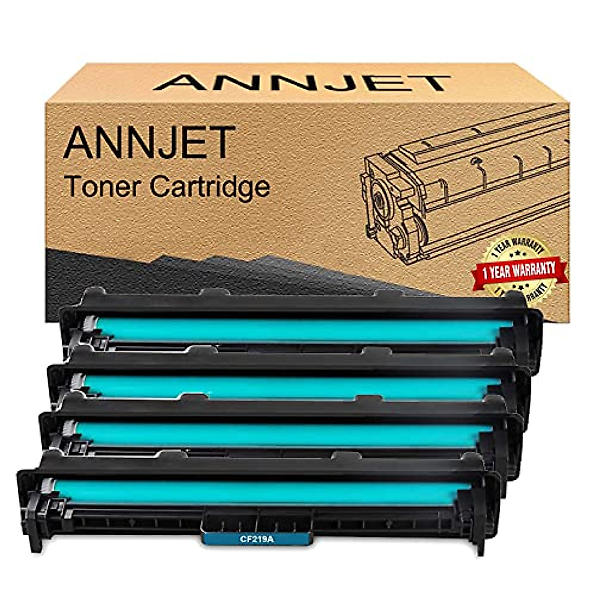 4 Pack Compatible Drum Unit Replacement for HP 19A CF219A Imaging Drum, use for HP Laserjet Pro M102 M102w, MFP M130 M130fn M130fw M130fn Printer