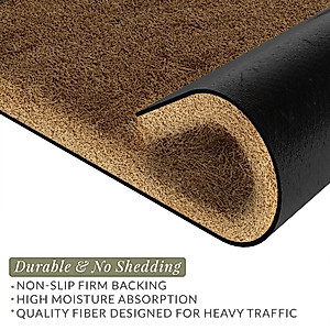 Barnyard Designs Doormat Welcome Mat for Outdoors, Large Front Door Entrance Mat, 30x17, Brown (Home Sweet Home)