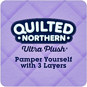 Quilted Northern Ultra Plush Toilet Paper, 24 Supreme Rolls = 105 Regular Rolls, 3-ply Bath Tissue