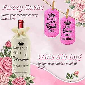 Retirement Gift for Woman, Teacher Retirement Gifts for Women 2025 with Scented Candle, Fuzzy Sock, 20 Oz Tumbler with straw, Happy Retirement Gifts for Retirees, Coworker, Nurses, Grandma, Friends