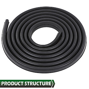 GRAND ORANGE Rubber Door Seal Weatherstrip Pair Compatible with Ford Bronco 1978-1979, Fits Ford F100 F150 F250 F350 Truck 1973-1979