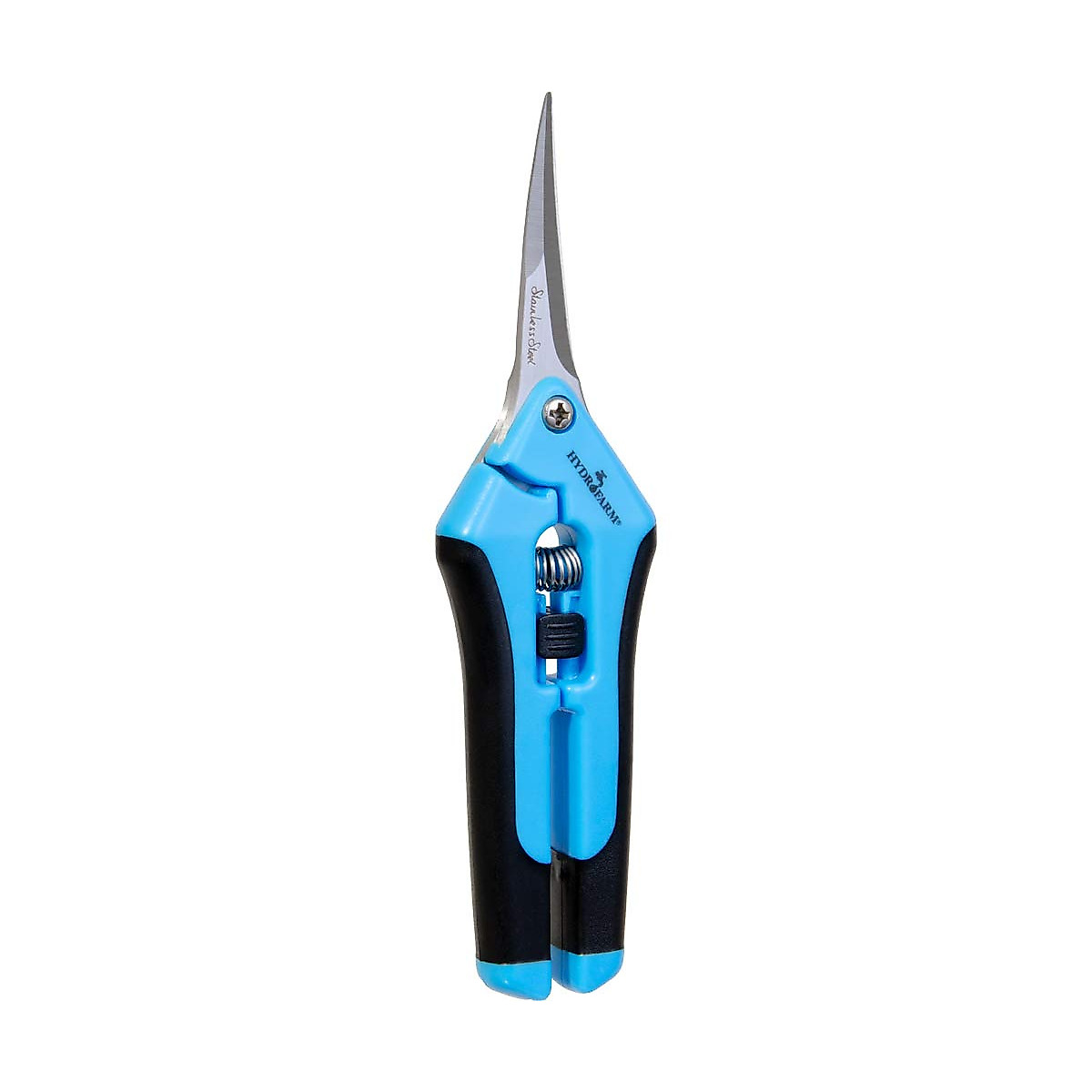 Hydrofarm HGPP400C Precision Curved Blade Pruners, 1-Pack, Blue