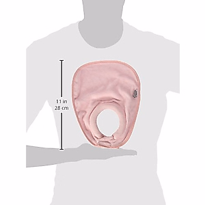 Tommee Tippee Closer to Nature Comfi-Neck Baby Bib with Padded Collar, Reversible – Pink Chevron, 2 Count