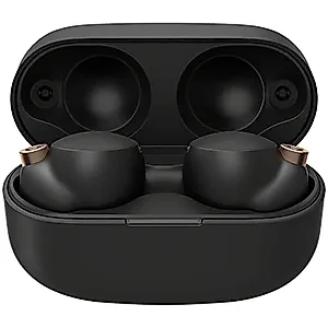 Sony WF-1000XM4 Truly Wireless Noise Cancelling Headphone - Optimised for Alexa and Google Assistant - with Built-in mic for Calls - Bluetooth Connection - Black/Copper