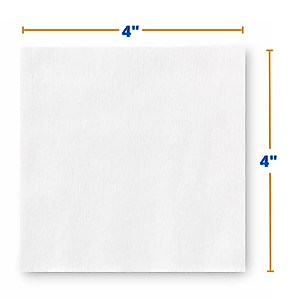 Medline Caring Non-Woven Non-Sterile Gauze Sponge, 4 x 4, 4-Ply (10 Packs of 200)