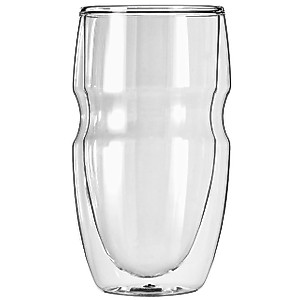 Ozeri Serafino Double Wall Insulated Iced Tea and Coffee Glasses, 16-Ounce, Set of 6