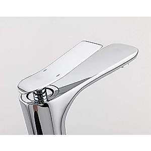 OJDHNJKNJ Kitchen Taps Innovative Fashion Style Home Balck Bath Basin Faucet Cold and Hot Water Taps White Bathroom Sink Mixer Faucets