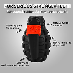 Dog Toys for Aggressive Chewers, Indestructible Dog Toys for Large Dogs, Dog Chew Toy, Dog Chew Toy for Aggressive Chewers, Durable Dog Toy for Large Dogs, Heavy Duty Dog Toy, Large Dog Toys (Black)