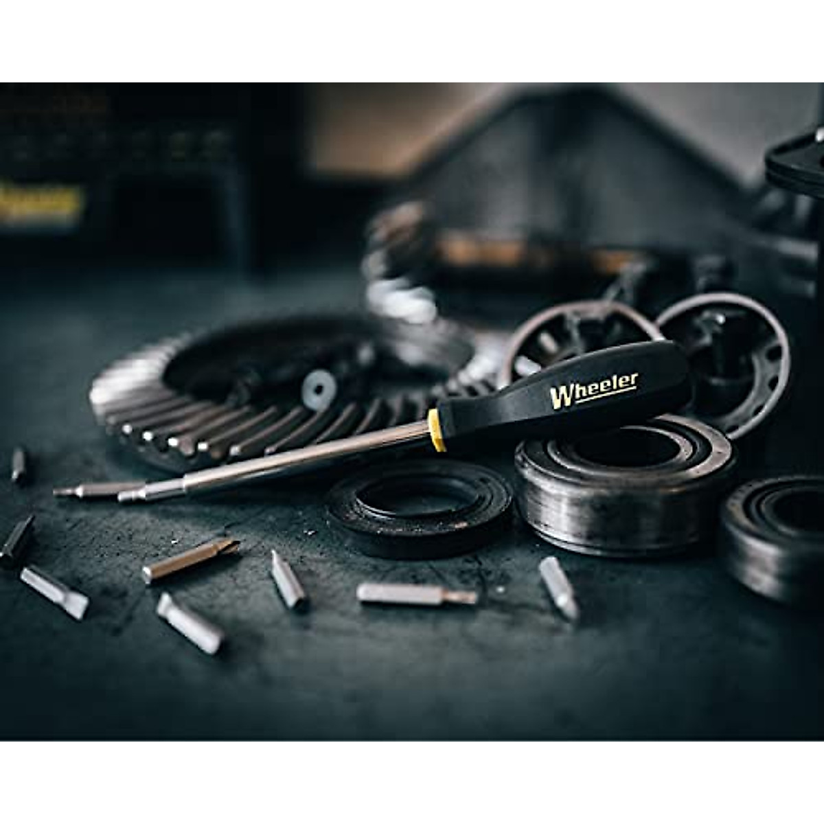 Wheeler 55 Piece SAE/Metric Hex and Torx Screwdriver Set for Pistol Rifle Handgun Gunsmithing Rebuild and Maintenance, Multicolor