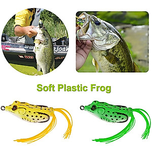 PLUSINNO Fishing Rod and Reel Combos, 102Pcs Fishing Lures,Saltwater Freshwater Resistant Fishing Gear