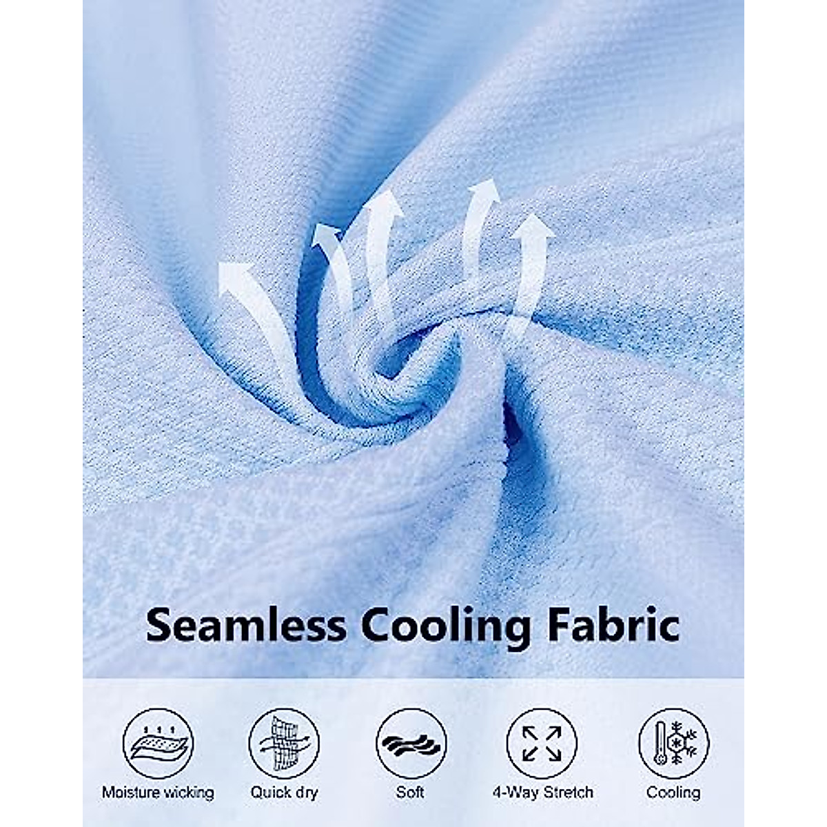 Stelle Women Workout Shirts Seamless Short Sleeve Yoga Tops for Sports Running Breathable Athletic Slim Fit (Short Sleeve-Blue,S)