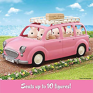 Calico Critters Family Picnic Van for Dolls - Toy Vehicle Seats up to 10 Collectible Figures!