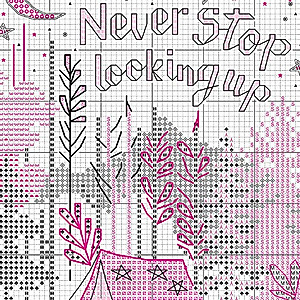 Dimensions 70-65224 Nighttime Camping Adventure Counted Cross Stitch Kit for Beginners, 5" x 7", 14 Cnt. Navy Aida, 4pcs