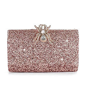 KALINNU Evening Bag Clutch Purses for Women,Party Wedding Formal Shoulder Handbag Evening Clutch Bag