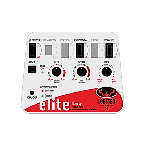 Lobster Sports – Elite Liberty Battery Operated Tennis Ball Machine – Lightweight – Large Wheels - Full-Featured Tennis Ball Thrower – Oscillation – Spin – 2-4 hr Runtime – Charger Included