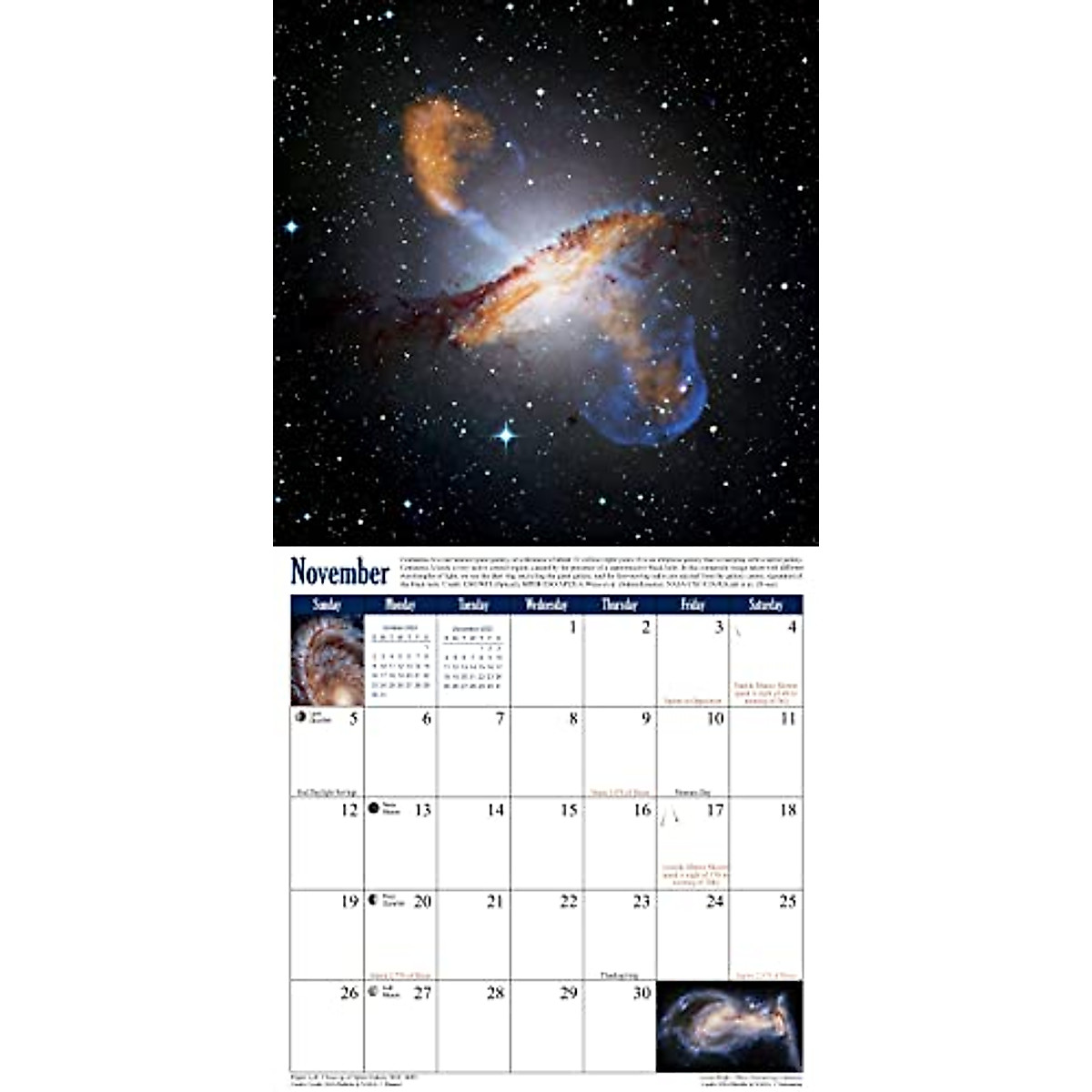 The Universe 2023 Astronomy Wall Calendar: Images from NASA's Hubble Space Telescope (12"x12")