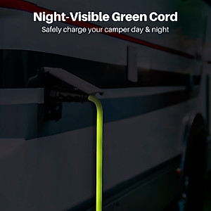 GearIT 50-Amp Generator Extension Cord (10 Ft) NEMA 14-50P to SS2-50R Twist Lock Connector STW 6/3+8/1 AWG 125/250V for 50A Power Inlet Box, RV Camper, Generator to House - 10 feet