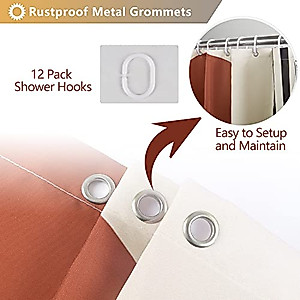 Boho Shower Curtain for Bathroom Mid Century Modern Bohemian Abstract Geometric Fabric Waterproof Bathroom Shower Curtains Set 72x72 Inch