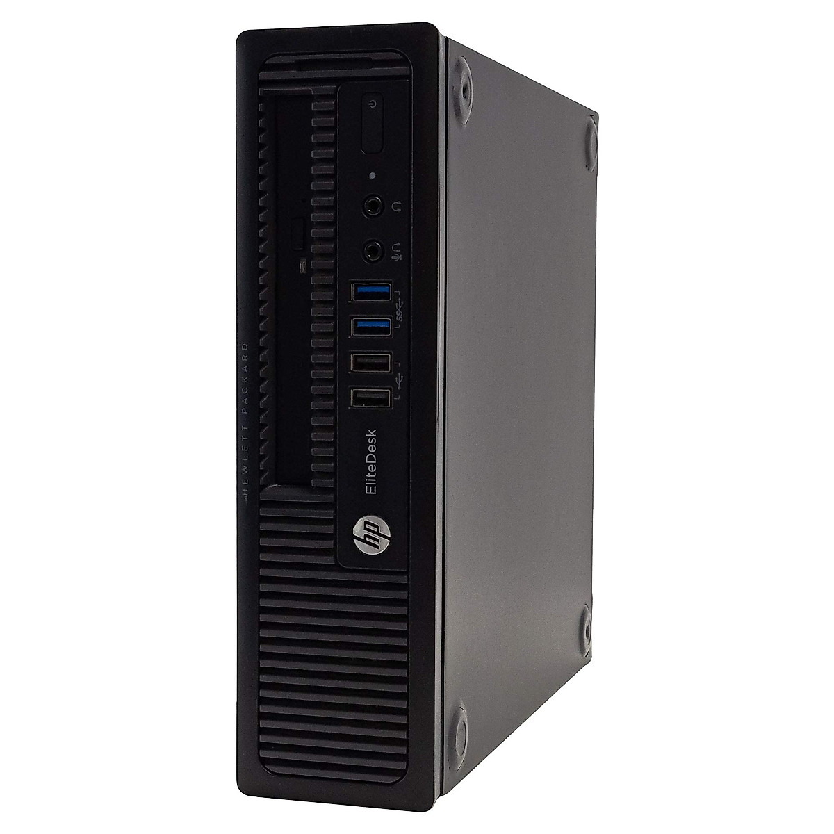HP EliteDesk 800 G1 Ultra Small Form Factor (USFF/TFF/USDT) Computer - Intel Quad Core i5 2.0Hz (i5-4590T) - 8GB RAM - 256GB SSD - WiFi - Windows 10 Pro - AC Adapter (Renewed)
