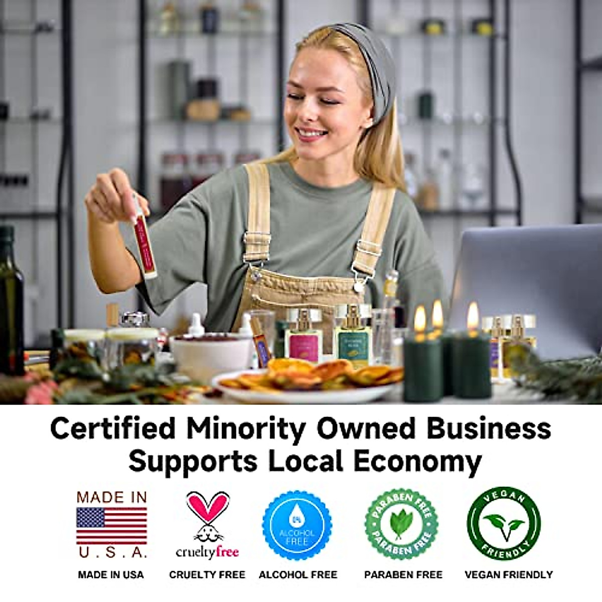 Zoha Floral Allure Perfume Oil for Women and Men | Alcohol Free Fragrance with Skin Moisturizer | Vegan Hypoallergenic Subtle Scent