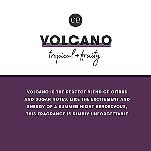 Capri Blue Mercury Found Scented Candle with Glass Candle Holder - Luxury Aromatherapy Candle - 8 Oz - Volcano