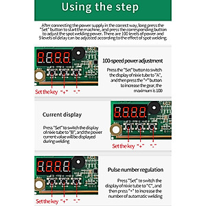 Yuisle Portable Spot Welder Kit for Welding 18650 Battery Spot Device 0.1-0.15mm Nickel Sheet 10-15V Service Power Portable spot Welder Pen