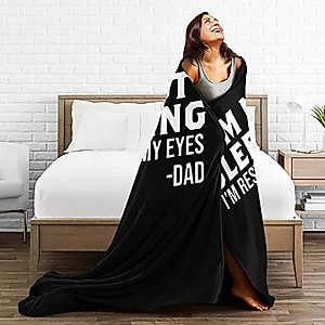 Im Not Sleeping Ultra-Soft Micro Fleece Blanket Anti-Pilling Flannel Sleep Comfort Sofa Blanket