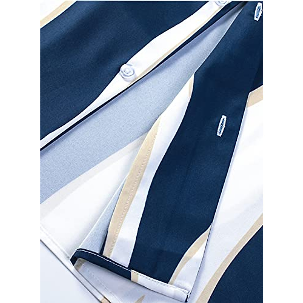 JMIERR Men's Button Up Hawaiian Shirt Tropical Floral Short Sleeve Mens Beach Shirts Summer Vacation Shirts with Pockets, US 40(M), Sky Blue