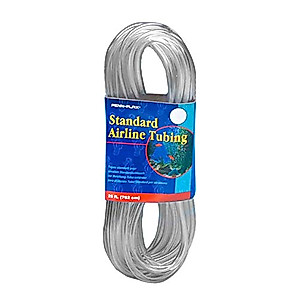 Penn-Plax Standard Airline Tubing for Aquariums – Clear and Flexible – Resists Kinking – Safe for Freshwater and Saltwater Fish Tanks – 25 Feet