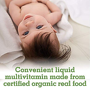 Garden of Life Baby Multivitamin Drops, Organic Multivitamins for Infants & Toddlers - Essential Vitamins & Nutrients for Babies, Vegan, Gluten Free, Non-GMO, 56 Servings, 1.9 fl oz Liquid Supplement