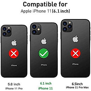 GYJ for iPhone 11 Case with 2 Screen Protector, Drop Protection Full Body Heavy Duty Rugged Military Grade Cover, Shockproof/Drop Proof Durable Phone Case iPhone 11 6.1" [Pink+Blue]