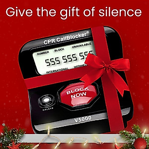 CPR V100K Spam Call Blocker for Landline Phones – Stop All Unwanted Calls at a Touch of a Button - Scam Call Blocker for Home Phones