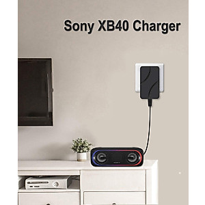 VHBW for Sony SRS XB40 Speaker Charger 9.5V AC Adapter for Sony SRS-XB40 BLK Blue RED Portable Bluetooth Wieless Speaker, Sony CMT-V10IPN AC-NSA18-95 DVP-FX930 DVD Player Power Supply Cord