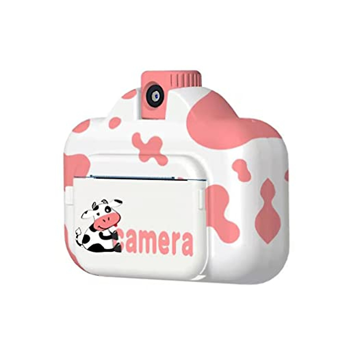 QSYY Children's High-Definition Printable Digital Camera, 20 Million Pixels, 2.4-Inch Display, with 32G Memory Card Printing Paper, Gifts for Boys and Girls,Pink