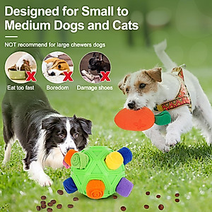 TWOPER Dog Toys Interactive Snuffle Ball and Puzzle Toy for Any Size Dogs, Encourages Natural Foraging Skills, Slow Feeding Dog Enrichment Toys for Training and Stress Relief, Machine Washable