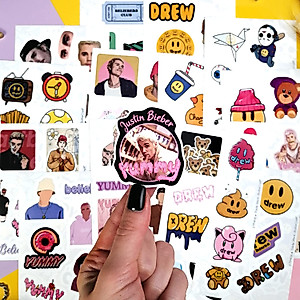 BulbaCraft Pop Singer Stickers - 110pcs R&B Singer Stickers for Teens & Laptops