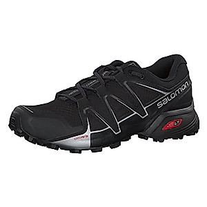Salomon Men's Speedcross Vario 2 Trail Running Shoe, Black, 9 M US