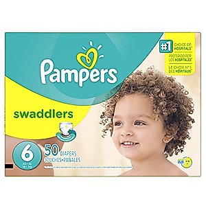 Pampers Swaddlers Disposable Diapers Size 6, 50 Count, SUPER