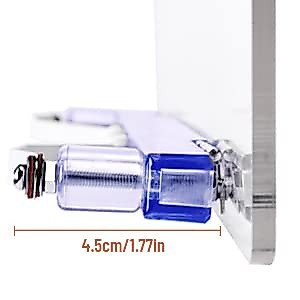 Acrylic Laptop Stand for Desk, Book Stand, Clear Laptop Riser Adjustable Height, Foldable Portable Adjustable Laptop Stand Compatible with MacBook Pro Other Notebooks