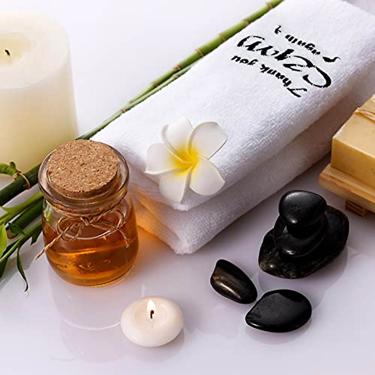 WGXQMC Funny Naughty Embroidery Wash Towel Anniversary Brithday Valentine Gift for Him Boyfriend Husband Adult Humorous Gift Present (150g, Thank You ... Again) with Packaging Box (Towel with Box)