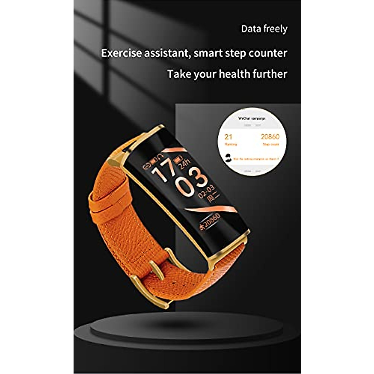 Smart Watch with True Wireless Earbuds 2 in 1, Business Style Smart Bracelet Fitness Tracker, Heart Rate Monitor, Sleep Monitor, Calorie Step Counter for Sport