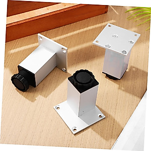 4pcs Furniture Leveling Feet Shelf Legs Furniture Levelers Leveling Feet Heavy Duty Table Stabilizers Legs Cabinet Legs Screw in Table Feet Leveling Adjustable Furniture Feet