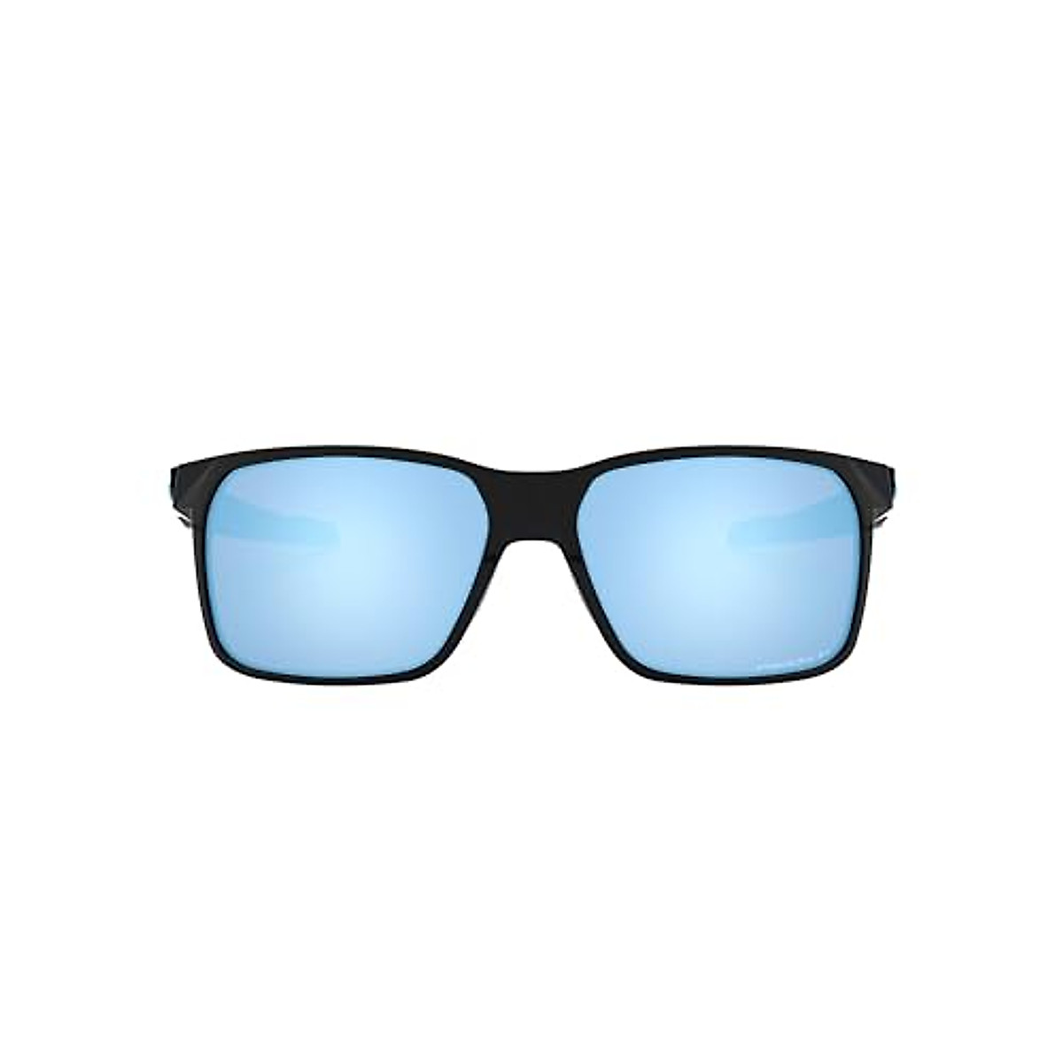 Oakley Men's Oo9460 Portal X Rectangular Sunglasses, Polished Black/Prizm Deep Water Polarized, 59 mm