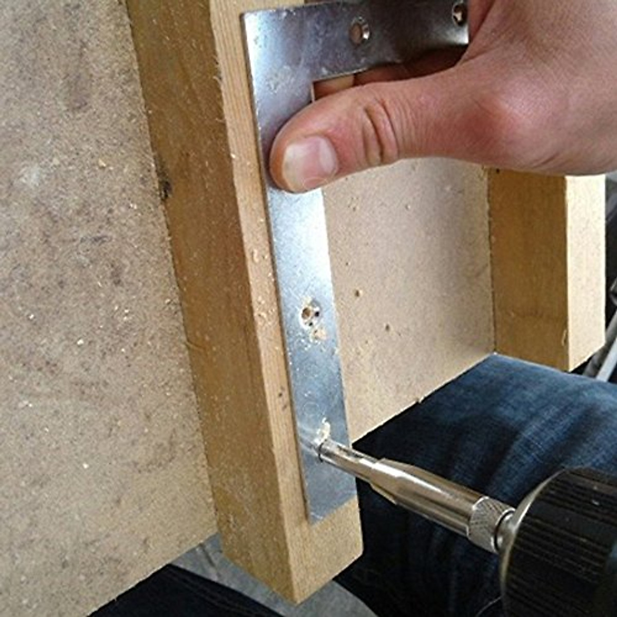 HIFROM Door Drill Bit Set with Automatic Center Punch,Doors Self Centering Hinge Tapper Core Drill Bit Set,Hole Puncher Woodworking Tools 5/64" 7/64" 9/64" 11/64" 13/64" 5mm 1/4"