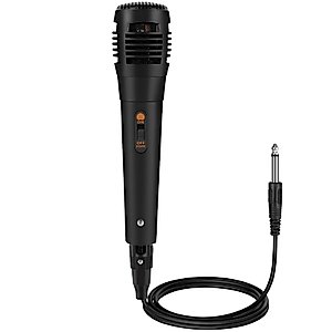 Fashion Boutique store Wired Dynamic Cardioid Microphone,Karaoke Microphone,Wired Handheld Sing Microsoft with On and Off Switch for Karaoke Machine,Karaoke,Live Vocal