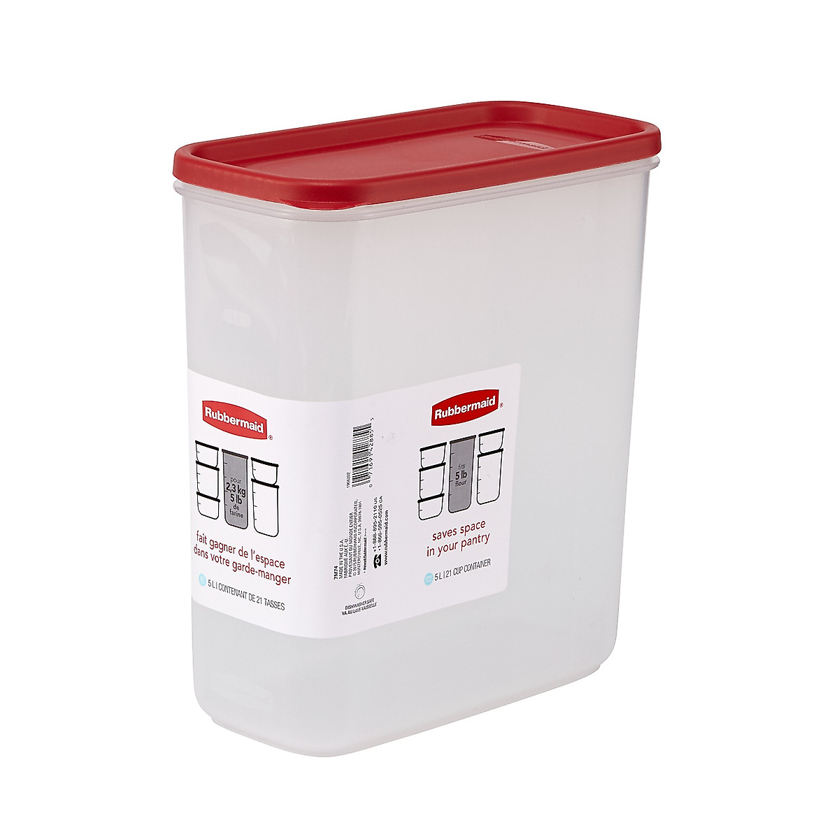 Rubbermaid Modular Food Storage Container, 21 Cup, Racer Red 1776473