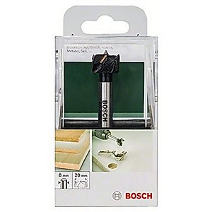 Bosch 2609255279 Tungsten Carbide Tipped Hinge-Boring Bit with Diameter 20mm