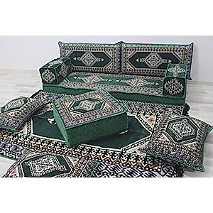 Large Arabic Sofa Set, Traditional Floor Cushions, Moroccan Sofa, Arabic Diwan, Pallet Sofa, Sofas for Living Room, Sofa Bed, Armchairs (Sofa Full Set)