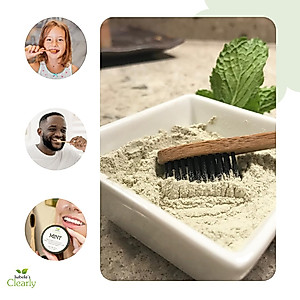 Isabella’s Clearly Mint Remineralizing Tooth Powder | Teeth Whitening Natural Fluoride Free Toothpaste for Adults, Kids, Sensitive Teeth and Gums | Xylitol, Baking Soda, Clay, Calcium (Mint Flavor)