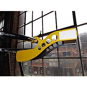 NAHANCO BRDCY Large Stockroom Rail Dividers with Curvy Body, Yellow (Pack of 25), 19"